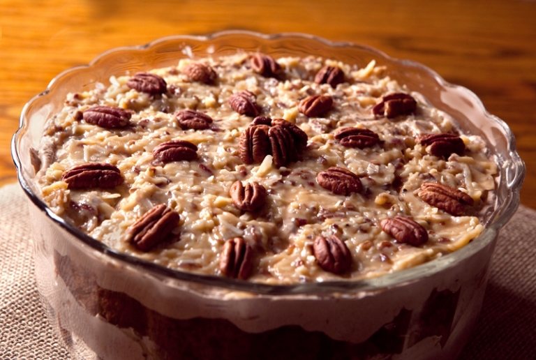 German Chocolate Cake Trifle - Brownie Bites Blog