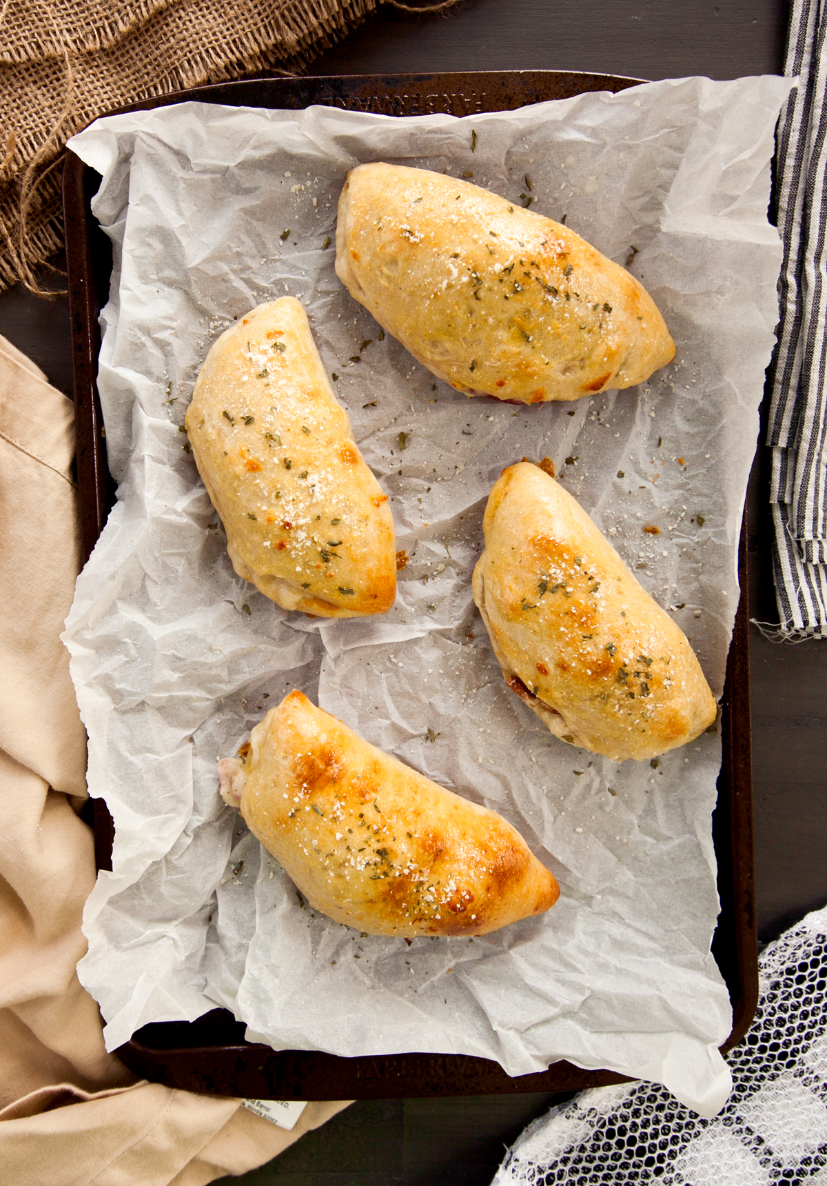 Chicken Bacon Ranch Calzone - Brownie Bites Blog