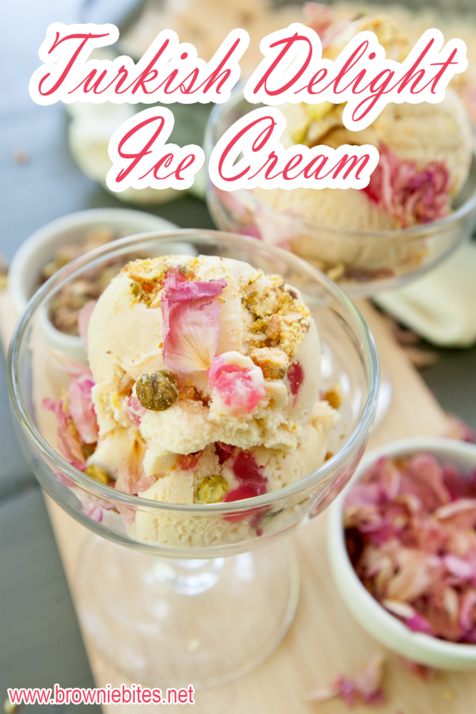 Turkish Delight Ice Cream - Brownie Bites Blog